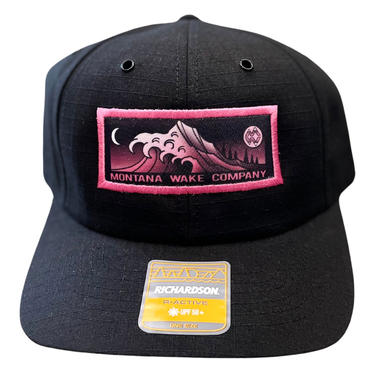 Montana Wake Pink Wave Patch Hat – Montana Wake Co. Pro Shop