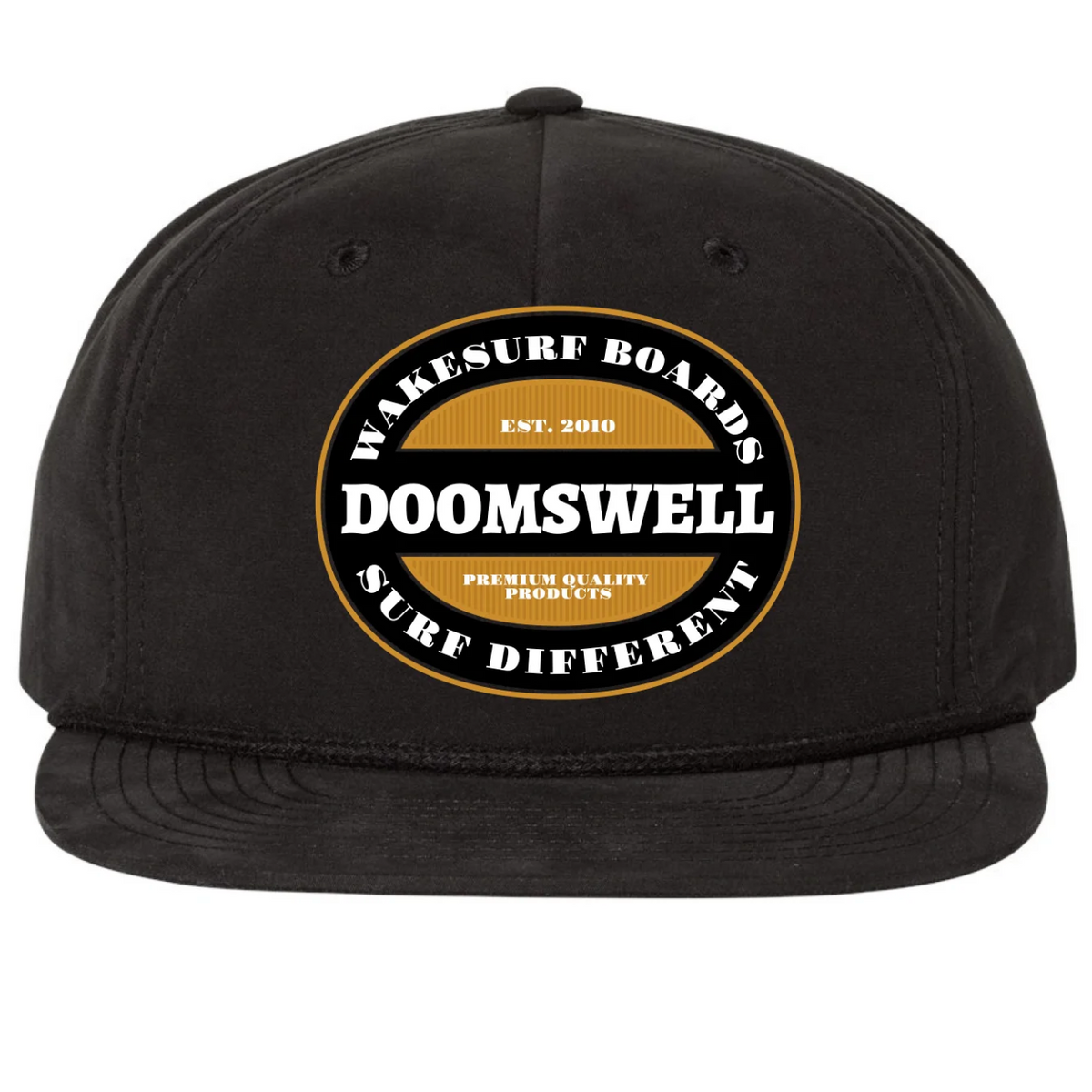 Doomswell Hat - Yellow Logo - Surf Different - Flat Bill – Montana Wake ...